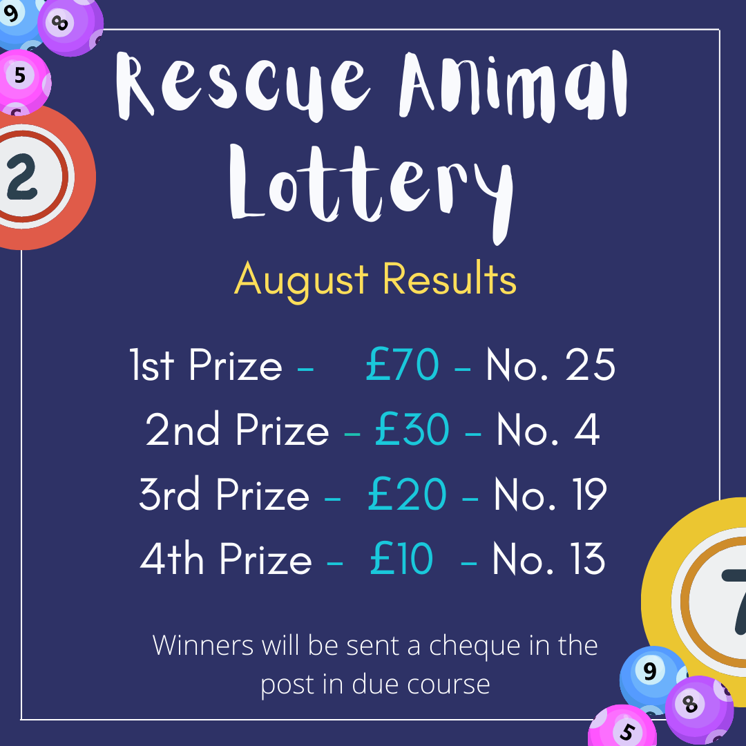 NEW Rescue Animal Lottery - RSPCA Cornwall Branch